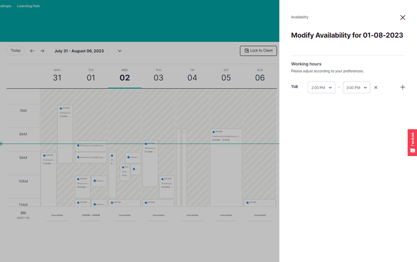How do I synchronise my calendars and set my availability on the JA ...